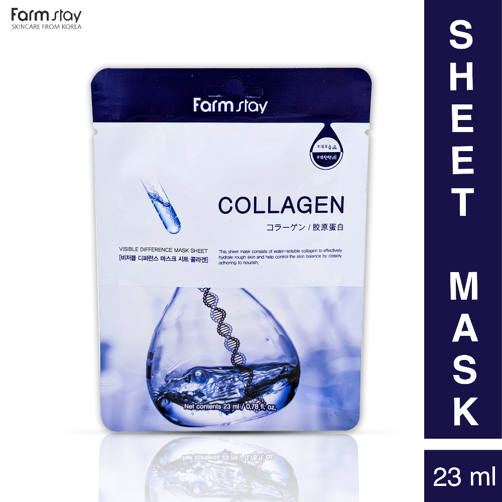 Farm Stay | Visible Difference Face Mask Sheet - Collagen - Girlco
